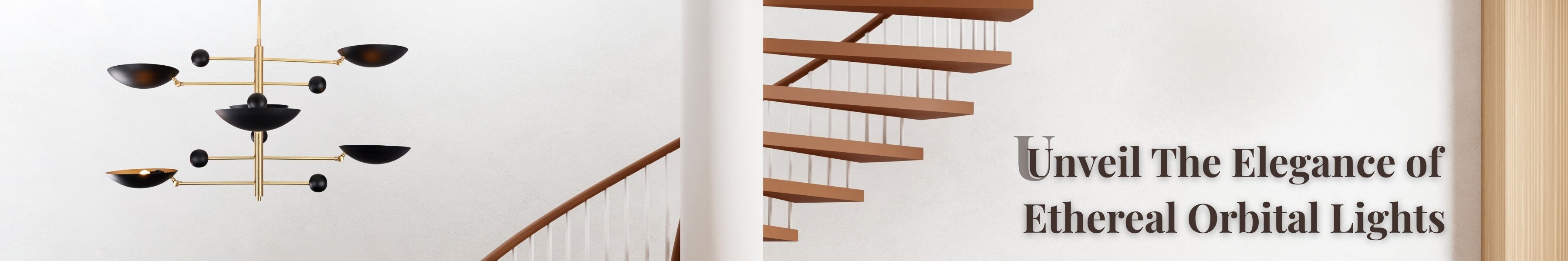Orbital Lamps – Tagged "curved arm ceiling light" – brassleafstudio